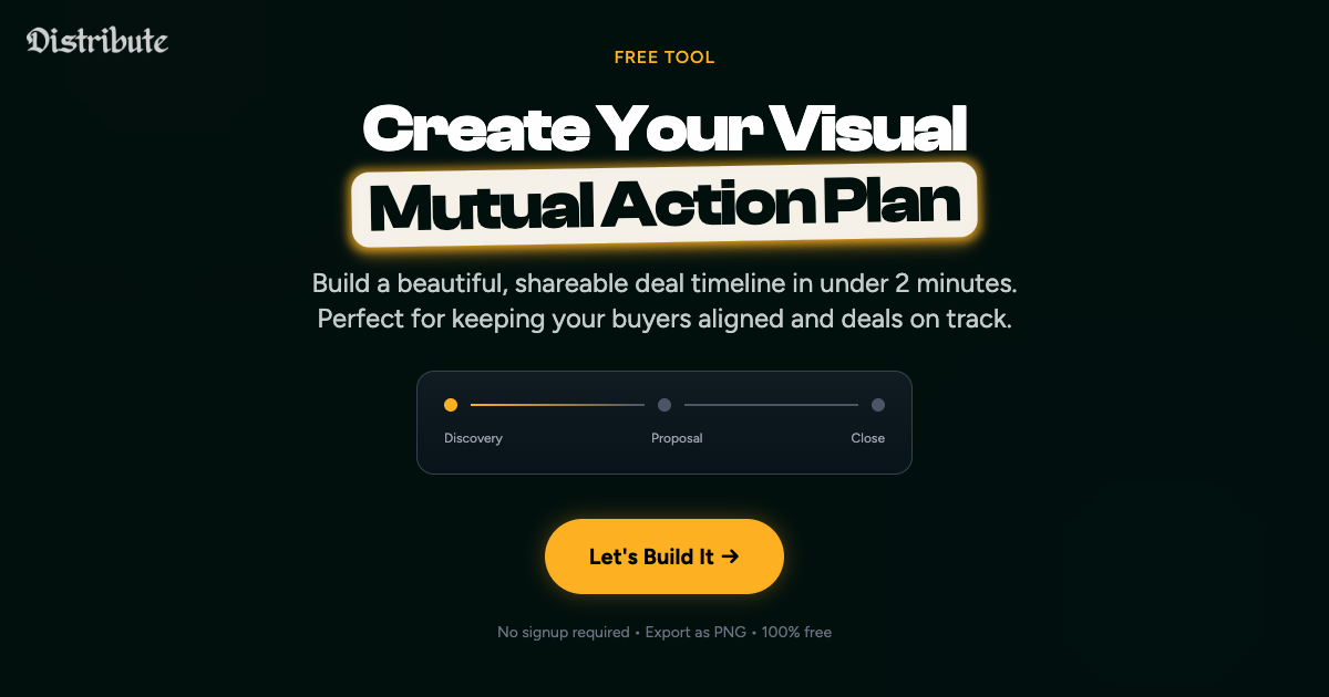 Free Mutual Action Plan Template & Generator | Close Plan Creator ...