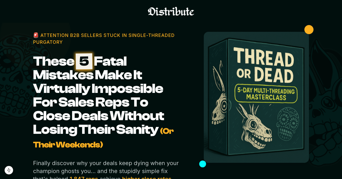 Multi-Threading Masterclass | Stop Single-Threaded Deal Death | Distribute | Distribute